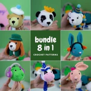 Free Crochet Pattern Bunny Head - Lennutas