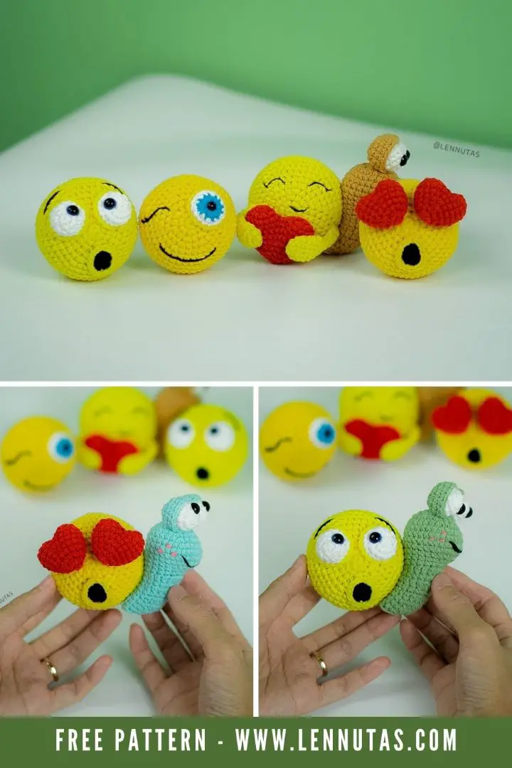 3 Free Crochet Emoji Patterns for Beginners - Lennutas
