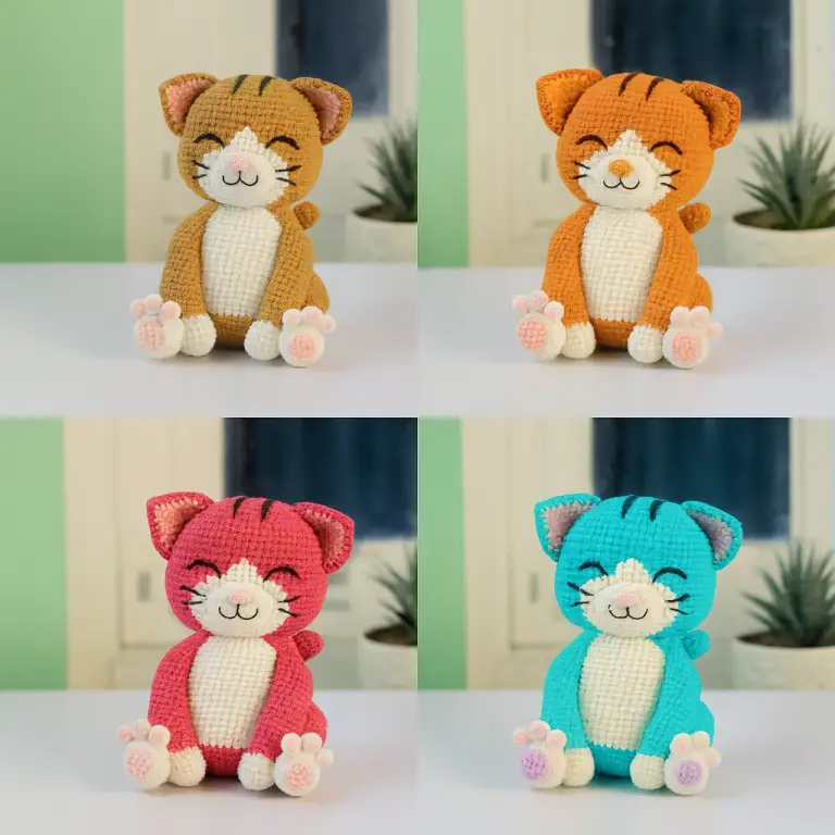 Cutie Kitty – Cat Crochet Pattern (Free & PDF)